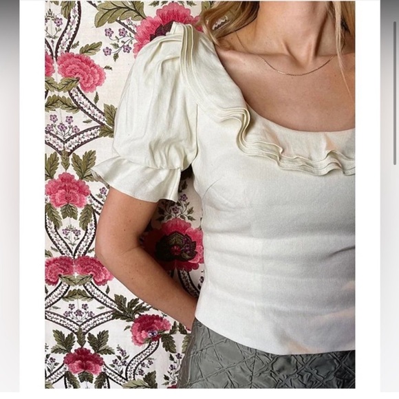 ANTONIO MELANI | Tops | Nwt Antonio Melani X Courtney Grow Cora Ruffle ...